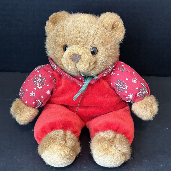 Russ | Toys | Russ Berrie Co Vintage Christmas Teddy Bear Bunky Red ...